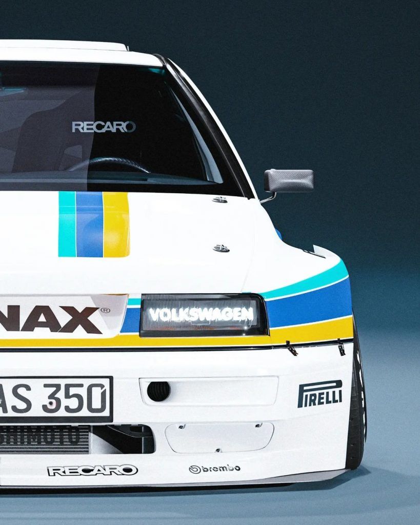 Tesla-Swapped Mk3 Volkswagen Golf Looks Like a German Rally Restomod