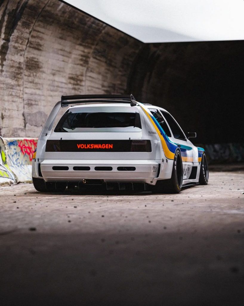 Tesla-Swapped Mk3 Volkswagen Golf Looks Like a German Rally Restomod