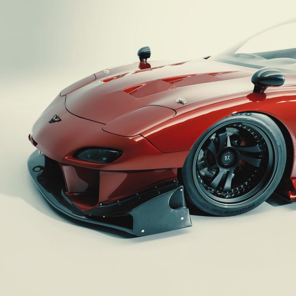 Rotary-Powered C5 Corvette with Mazda RX-7 CGI Nose Introduces Kyza's ...