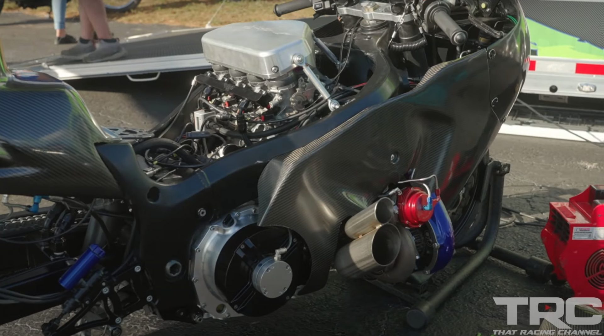 750 HP Turbo Suzuki Hayabusa Street Bike Hits the Drag Strip, Rider ...