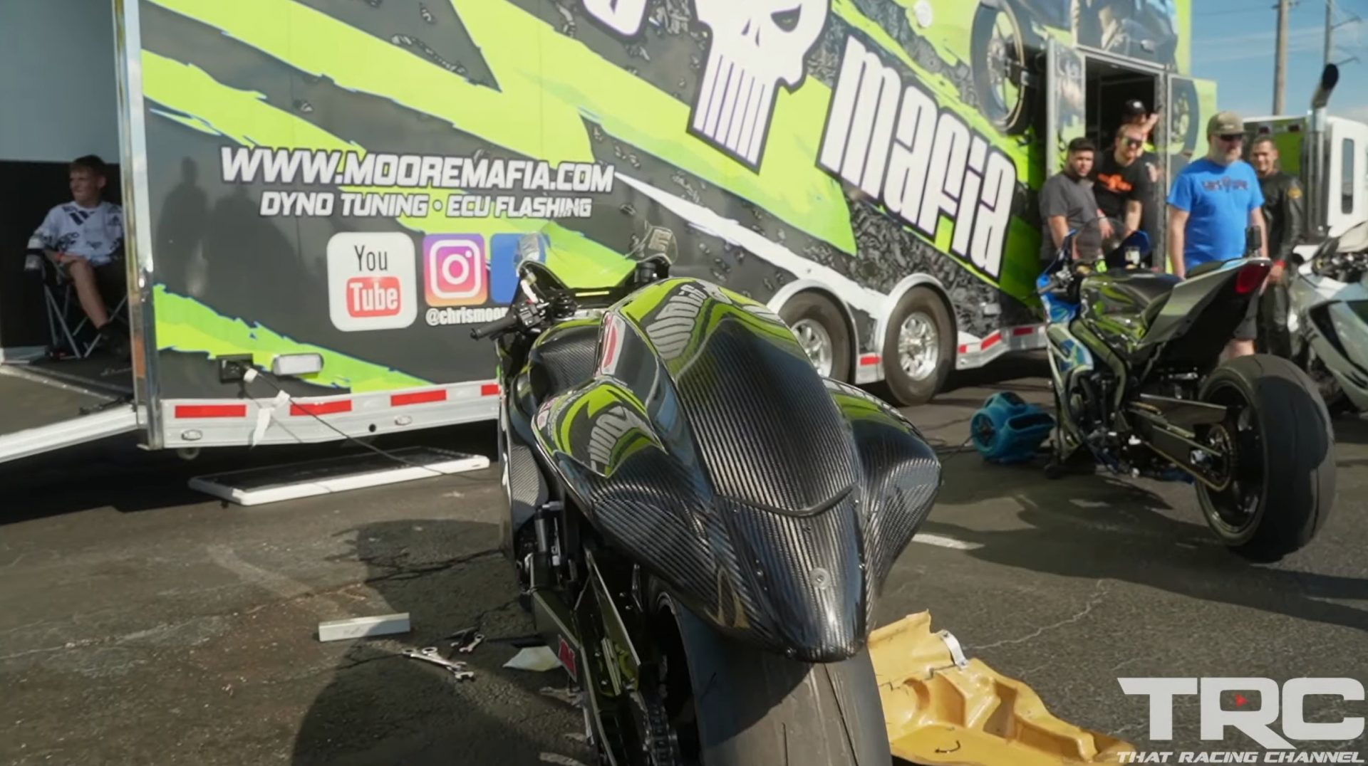 750 HP Turbo Suzuki Hayabusa Street Bike Hits the Drag Strip, Rider ...