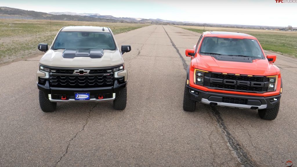 Silverado ZR2 vs F-150 Raptor Drag Race Gives the Ford a High-Altitude ...