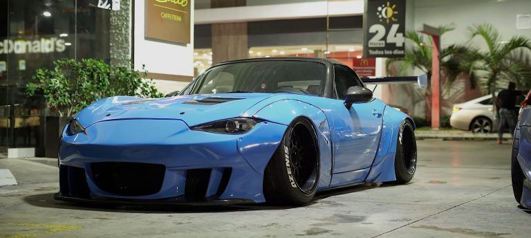 Widebody Mazda MX-5 Miata ND Rocket Bunny With Carbon Bits Meets Custom Pandem Honda S2000