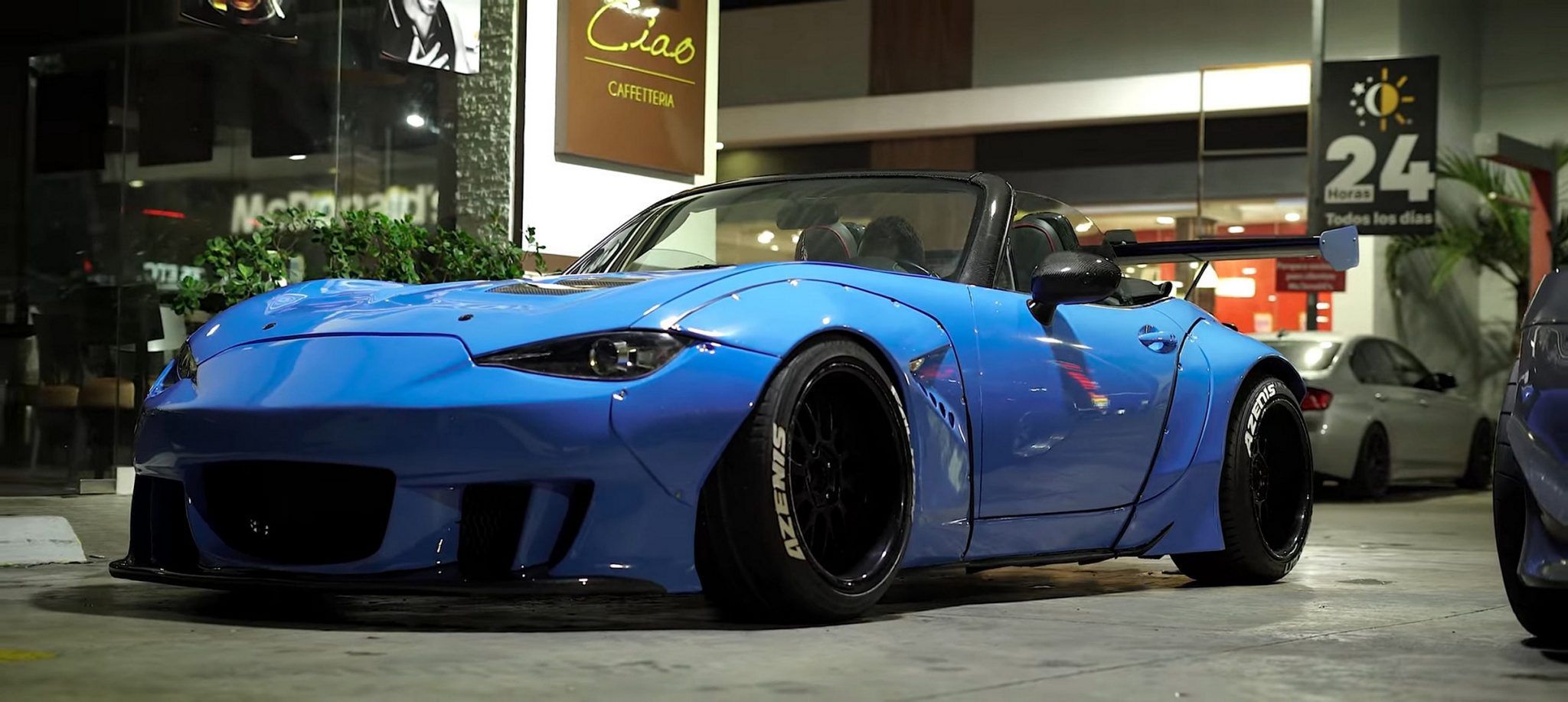 Widebody Mazda MX-5 Miata ND Rocket Bunny With Carbon Bits Meets Custom Pandem Honda S2000