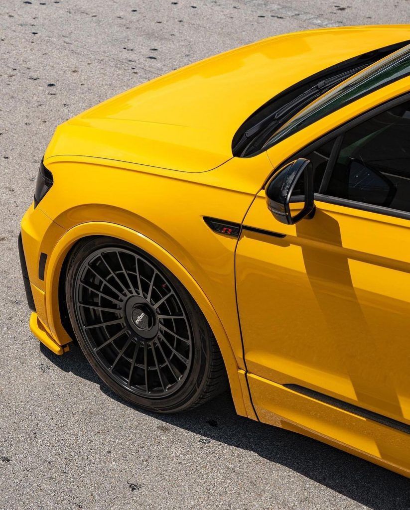 Ginster Yellow Volkswagen Tiguan R-Line Slammed on Rotiform Wheels Has ...