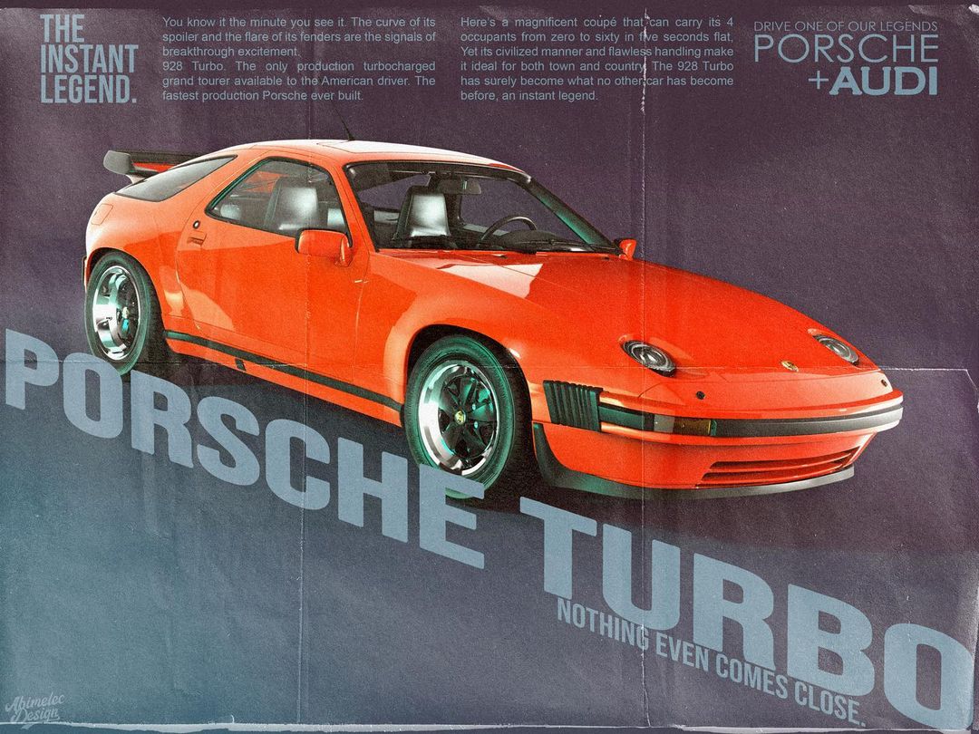Porsche 928 Turbo Takes the 911's Job, Steals Its Whale Tale Spoiler in ...