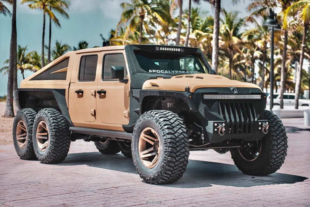 Jeep Gladiator 6x6 "Apocalypse HellFire" Has Oculus Tron Bumper and ...