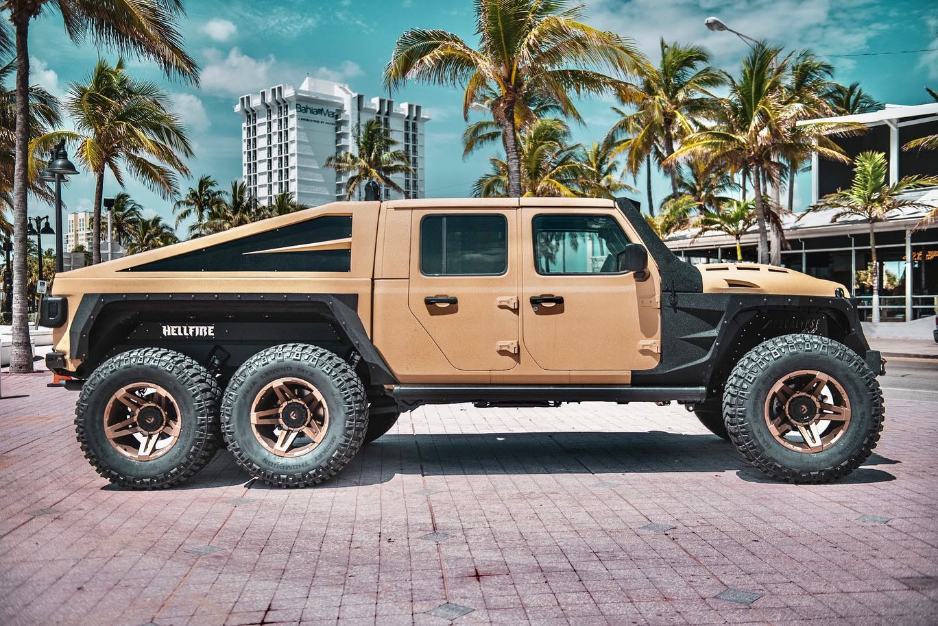 Jeep Gladiator 6x6 "Apocalypse HellFire" Has Oculus Tron Bumper and ...