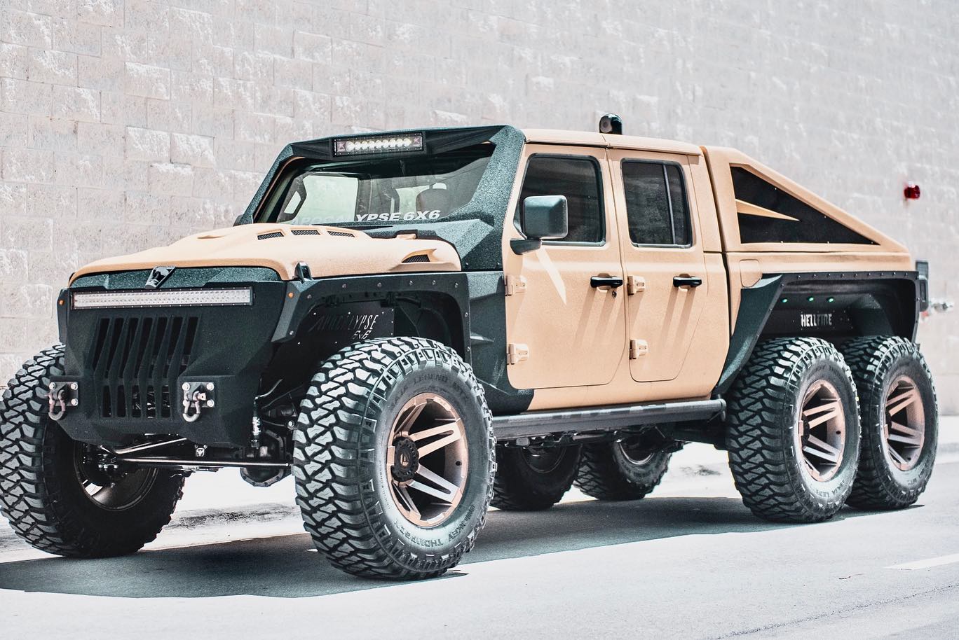 Jeep Gladiator 6x6 "Apocalypse HellFire" Has Oculus Tron Bumper and ...