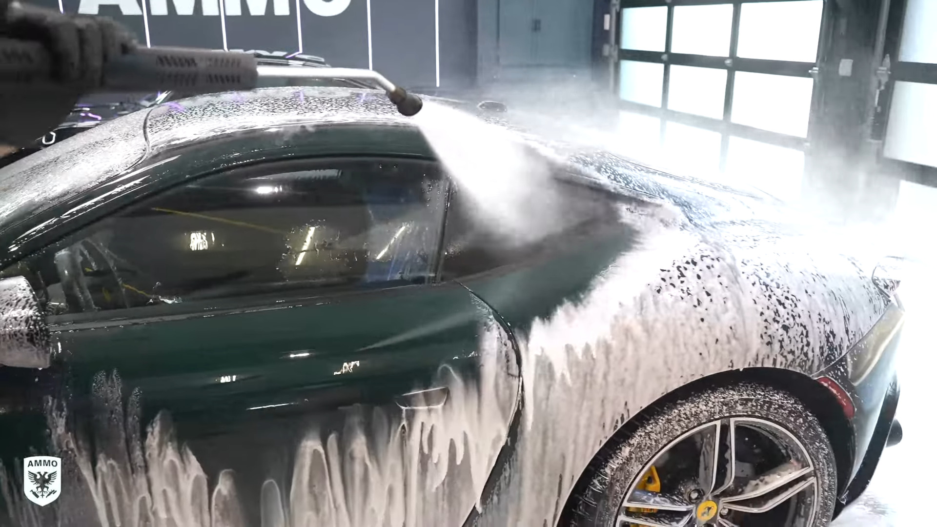 New Ferrari Roma in British Racing Green Gets First Wash After Six ...