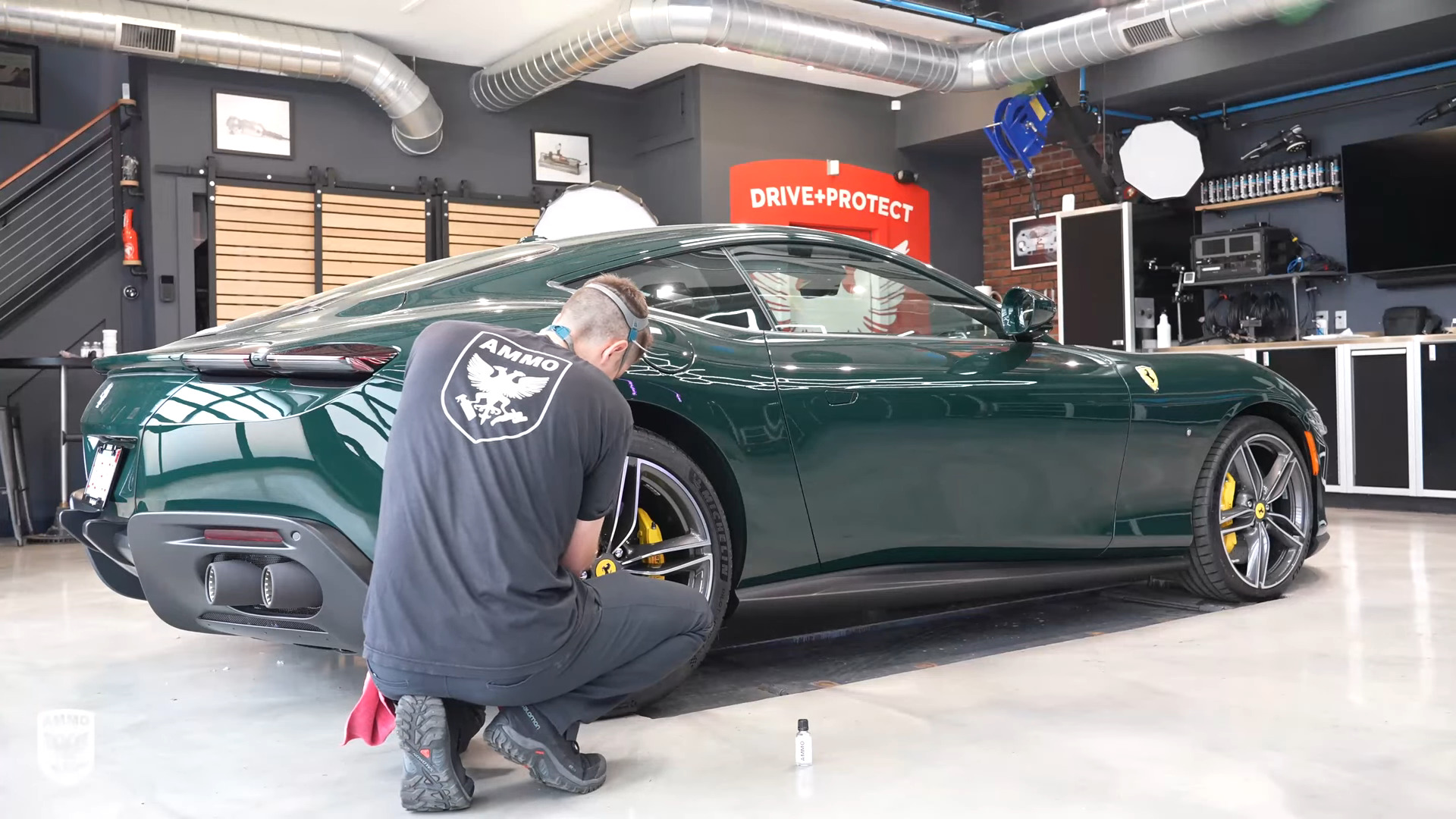 New Ferrari Roma in British Racing Green Gets First Wash After Six ...