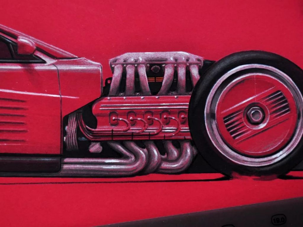 Ferrari Testarossa Hot Rod on Cheese Grater Wheels Moves Flat-Twelve Up ...
