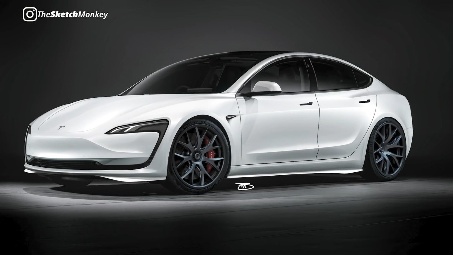 Tesla Model 3 Gets Unofficial Redesign from YouTuber, Borrows Rear from ...