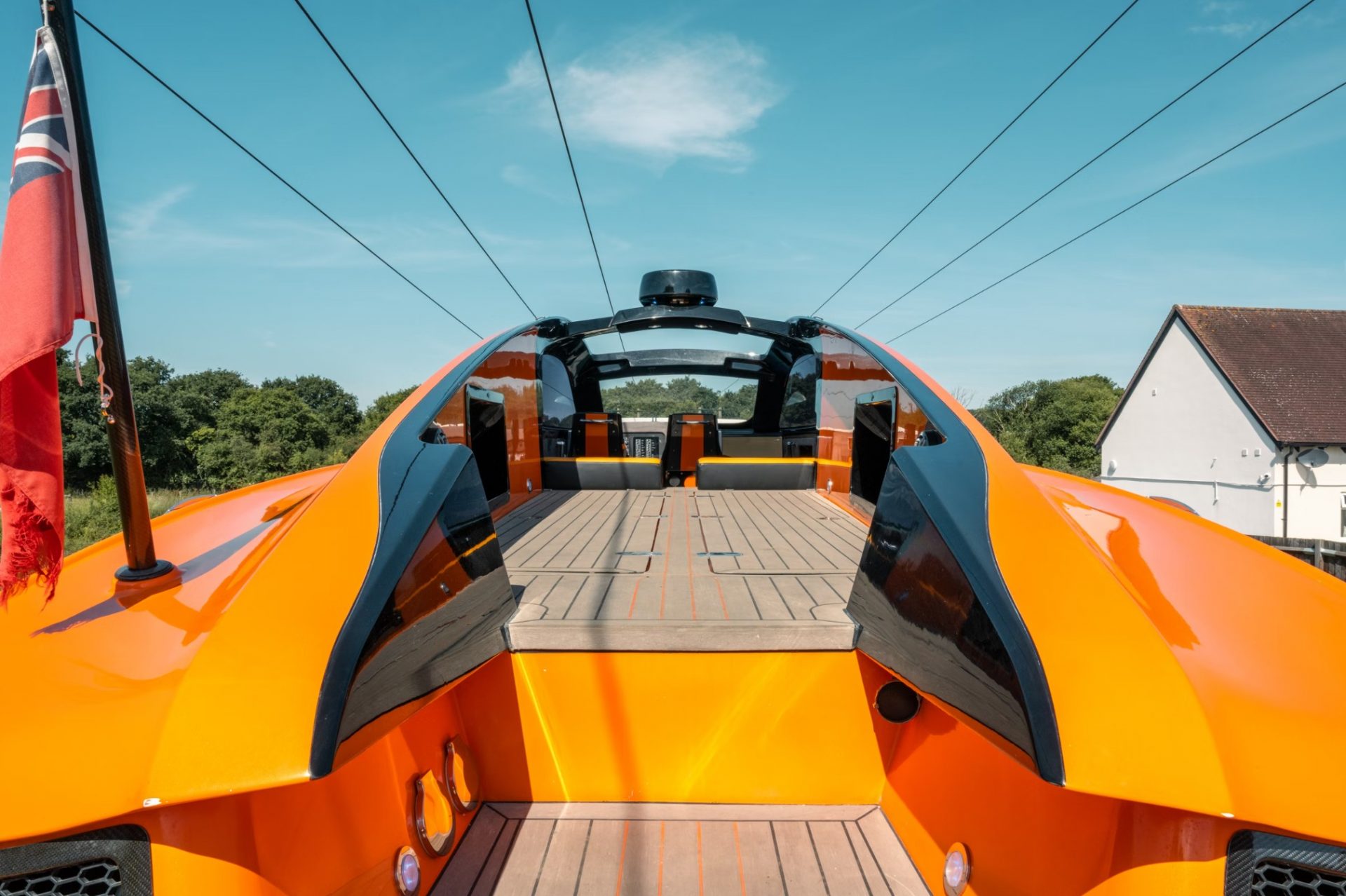 Lamborghini Orange 2020 XSMG 75 MPH Speedboat with Carbon Kevlar Hull ...