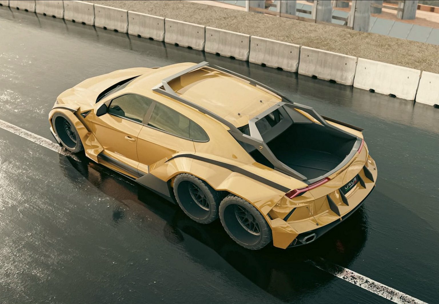 Lamborghini Urus 6x6 Pickup Being Secretly Built by French Hot Rodder ...