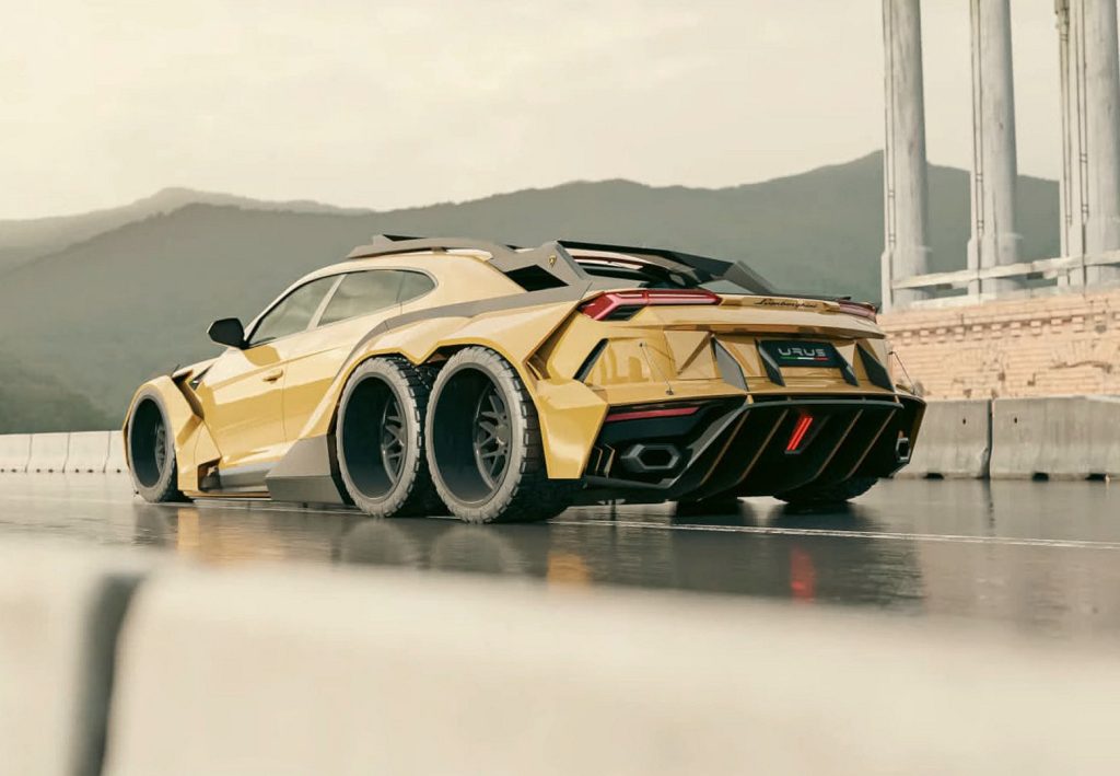 Lamborghini Urus 6x6 Pickup Being Secretly Built by French Hot Rodder ...