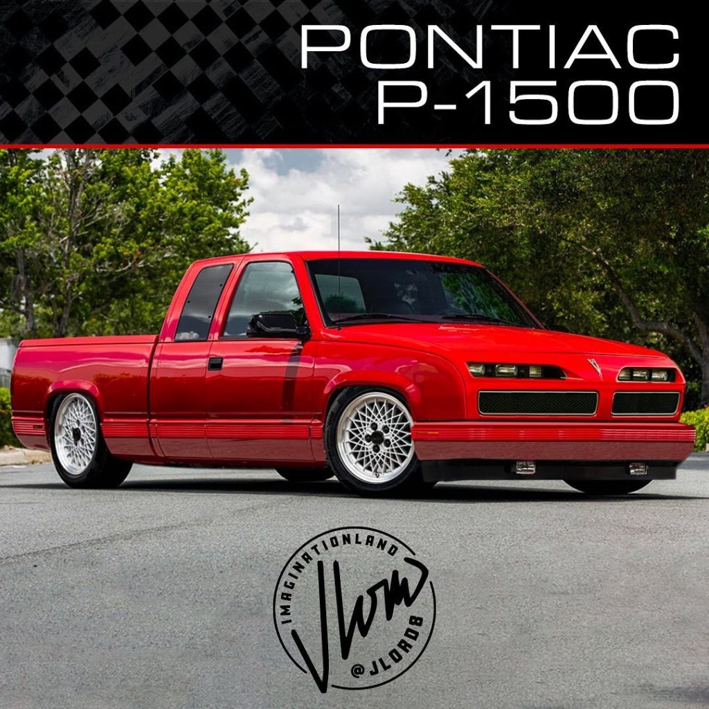 Pontiac P-1500 Sports Truck Rendering Looks Like a Firebird-Silverado ...