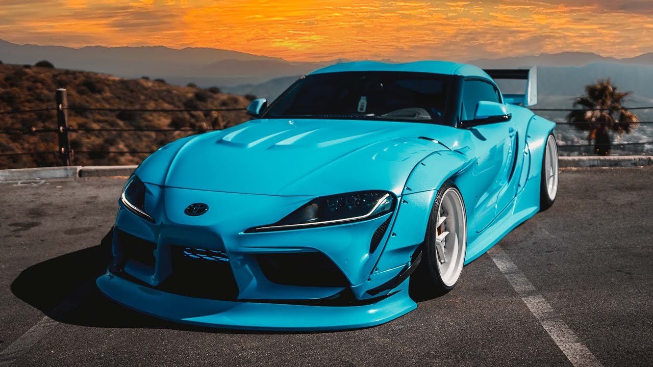 SteveWillDoIt Gets Widebody Toyota Supra Done at WCC, It's a Slammed Smurf