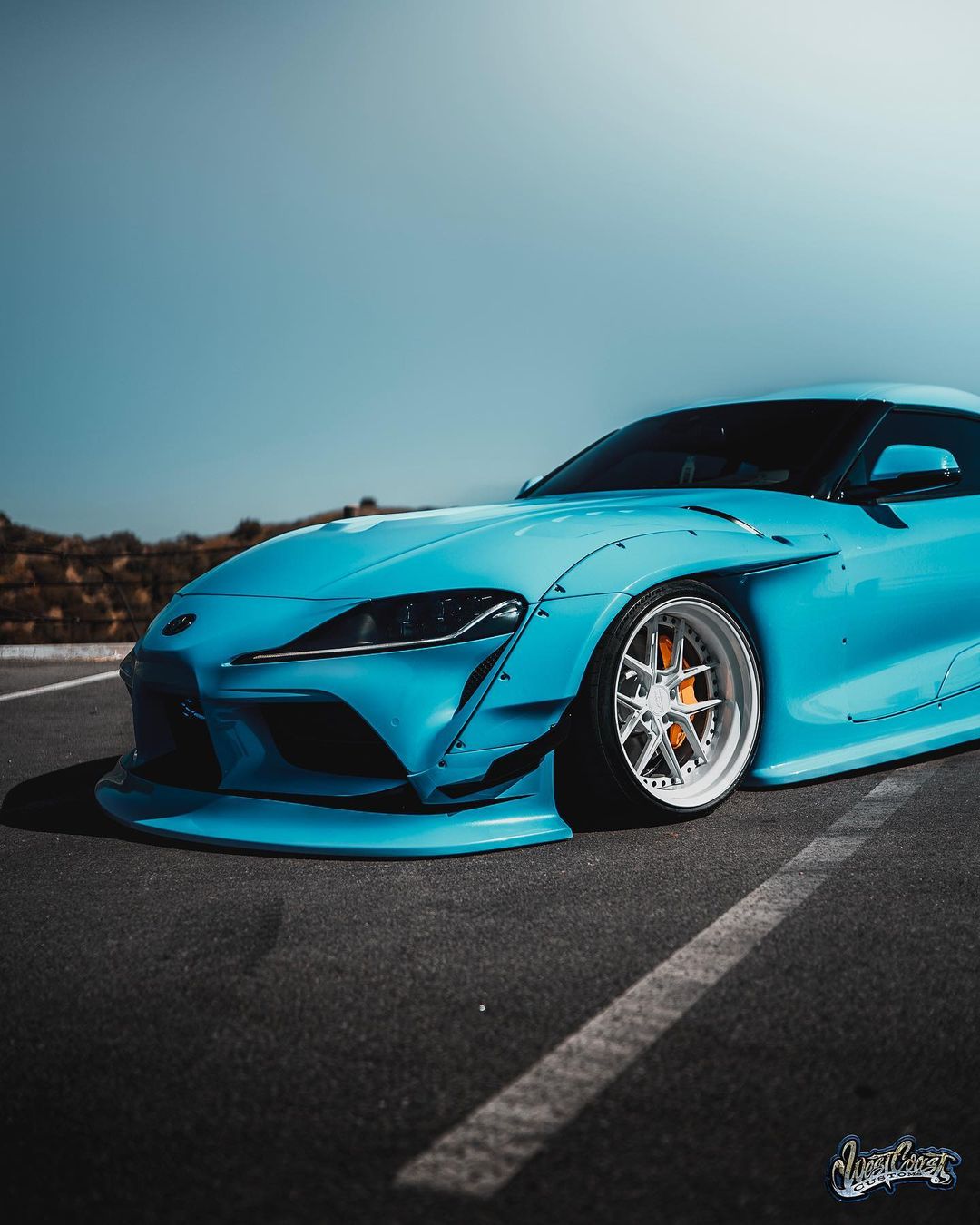 SteveWillDoIt Gets Widebody Toyota Supra Done at WCC, It's a Slammed Smurf