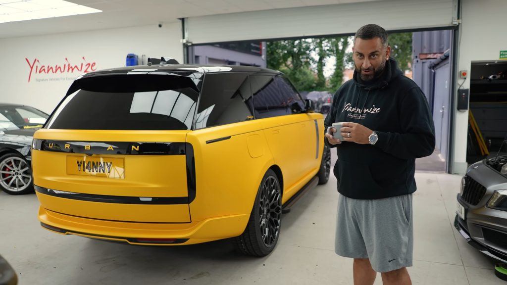 Yianni's New 2022 Range Rover Gets Yellow Wrap, Doesn't Fit in His Garage