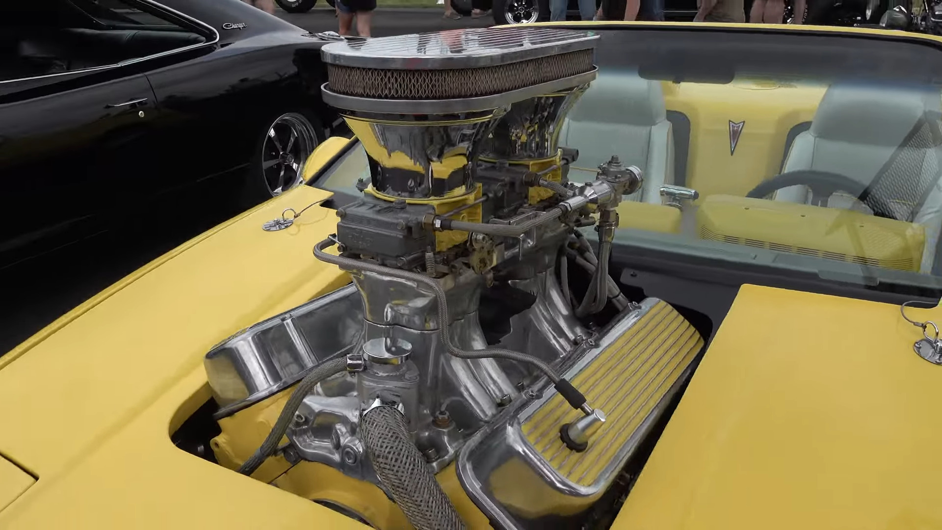 Custom 1986 Pontiac Fiero Convertible Has 427 Chevy Big-Block in the Front