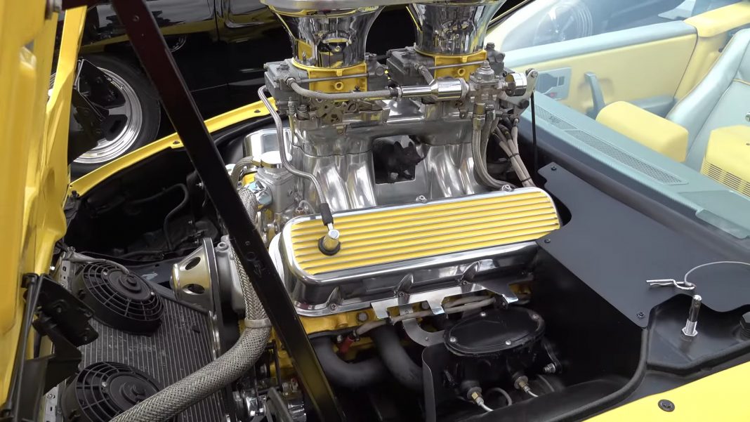 Custom 1986 Pontiac Fiero Convertible Has 427 Chevy Big-Block in the Front