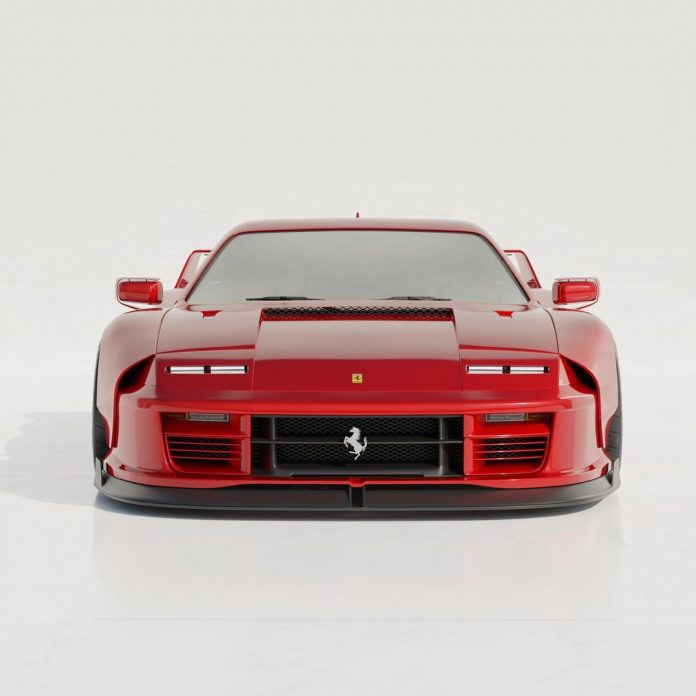 Widebody Ferrari Testarossa "Baby F40" Brings Dramatic Pop-Up Headlight ...