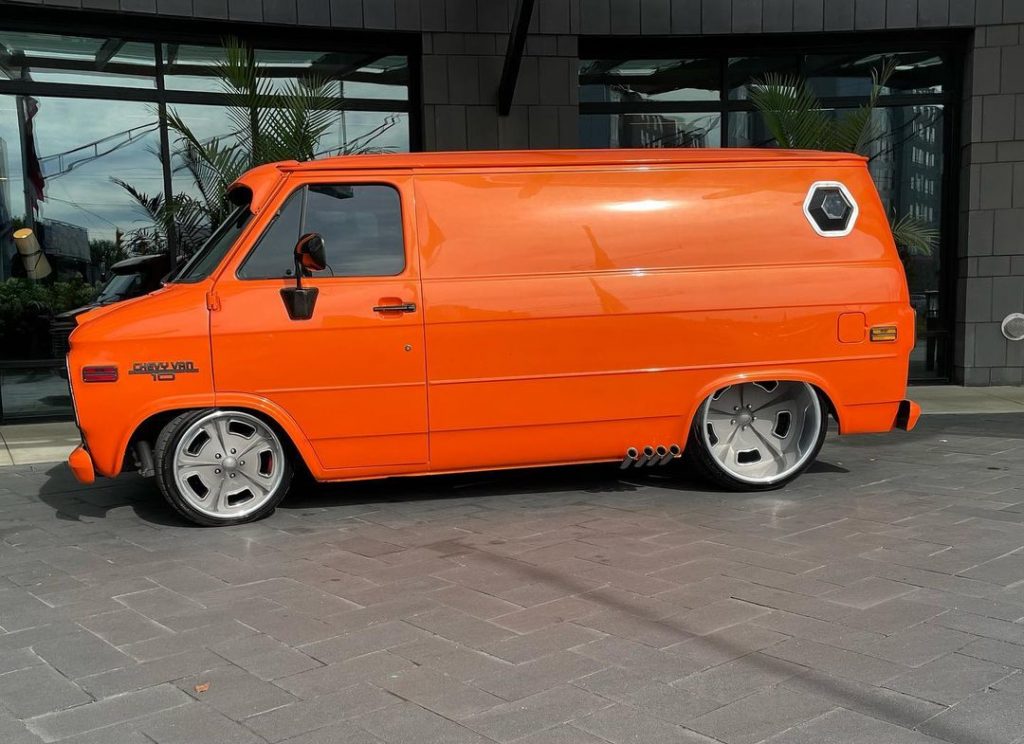 1973 Chevy Van Goes Custom-Crazy with Side-Piped Corvette Engine, 24 ...