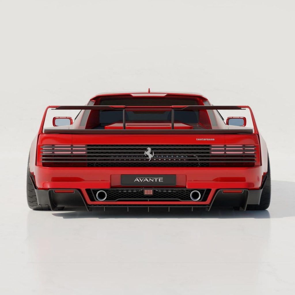 Widebody Ferrari Testarossa "Baby F40" Brings Dramatic Pop-Up Headlight ...