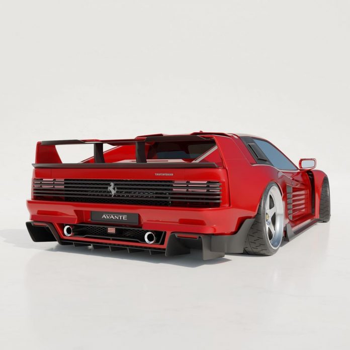 Widebody Ferrari Testarossa "Baby F40" Brings Dramatic Pop-Up Headlight ...
