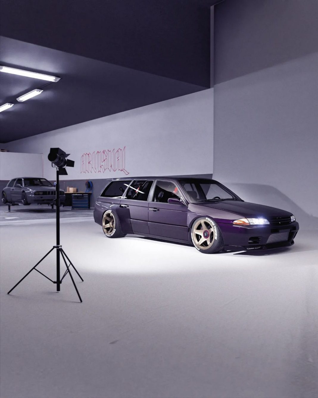 R32 Nissan GT-R Wagon Is a Low-Riding Widebody VW Passat Rendering
