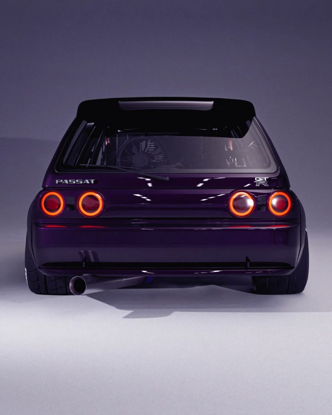 R32 Nissan GT-R Wagon Is a Low-Riding Widebody VW Passat Rendering