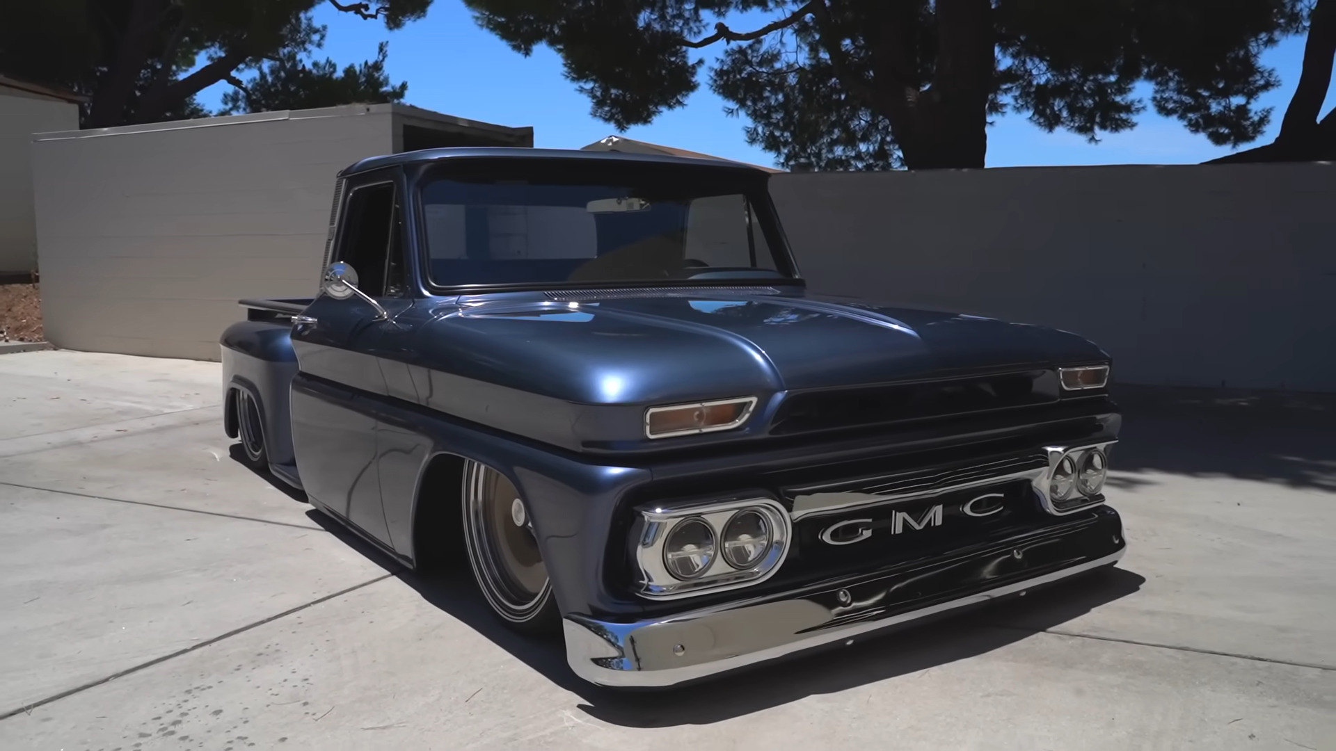 Coolest 1964 GMC C10 Stepside Is Slammed on Detroit Steel Wheels, Has ...