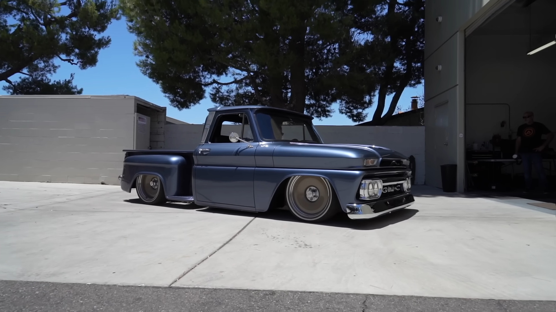Coolest 1964 GMC C10 Stepside Is Slammed on Detroit Steel Wheels, Has ...