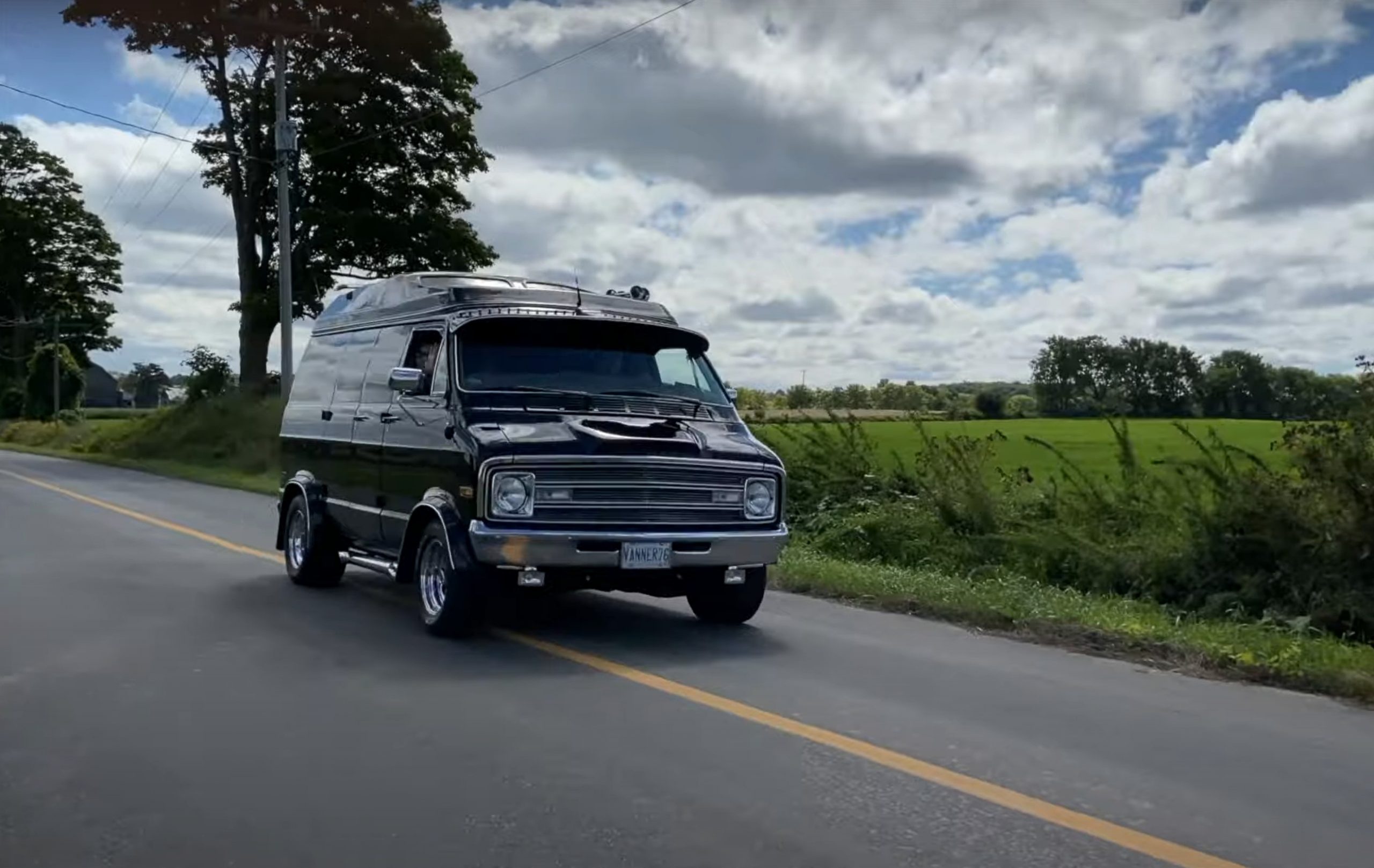 1976 Dodge Shorty Van Makes a Retro Tiny House With Fireplace, Kitchen ...
