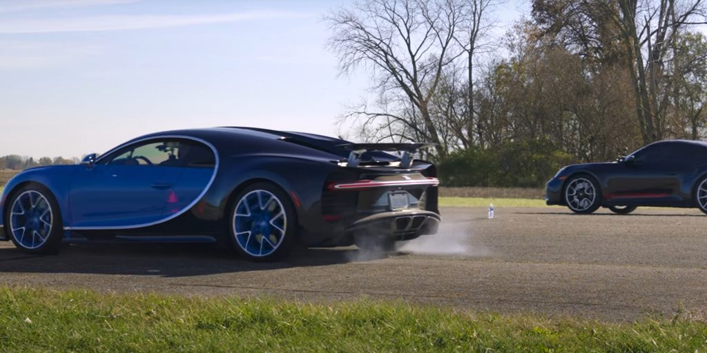 Bugatti Chiron Takes Surprising First Punch from Porsche 911 Turbo S in ...