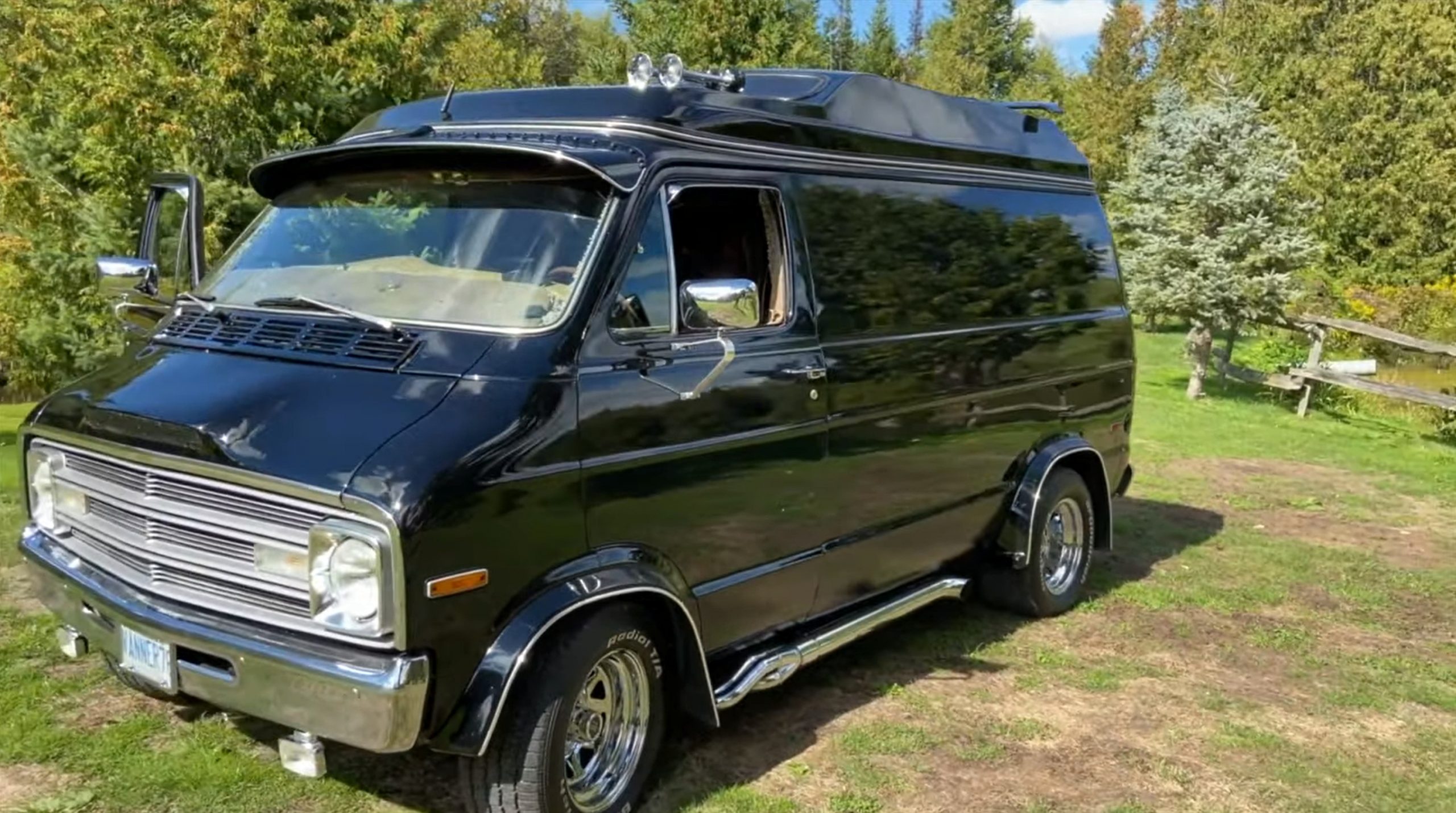 1976 Dodge Shorty Van Makes a Retro Tiny House With Fireplace, Kitchen ...