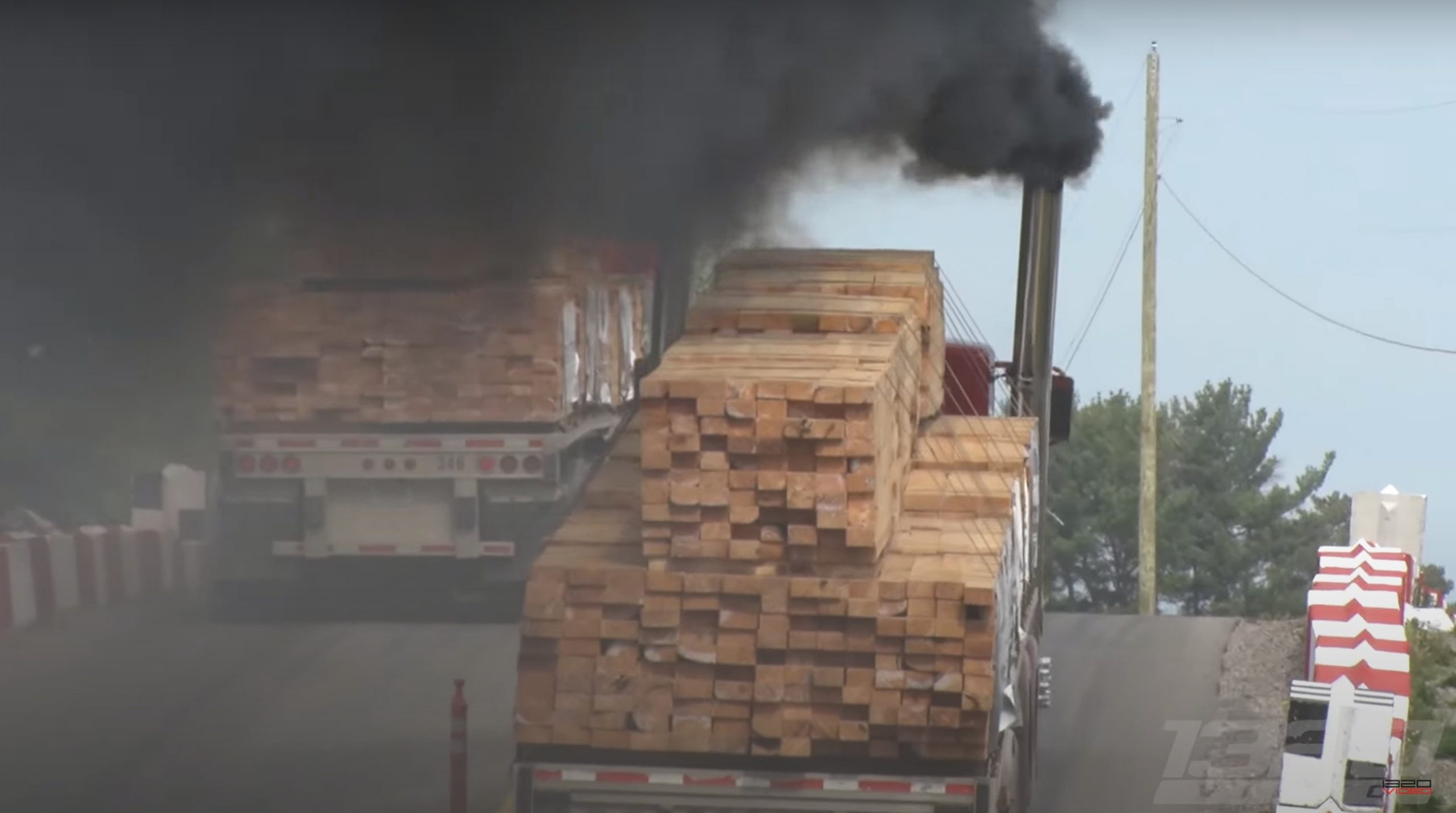 3,000 HP Semi Trucks Drag Racing with 120,000 Lbs Trailers Go From ...