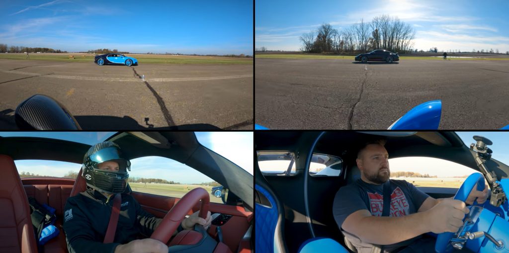 Bugatti Chiron Takes Surprising First Punch from Porsche 911 Turbo S in ...