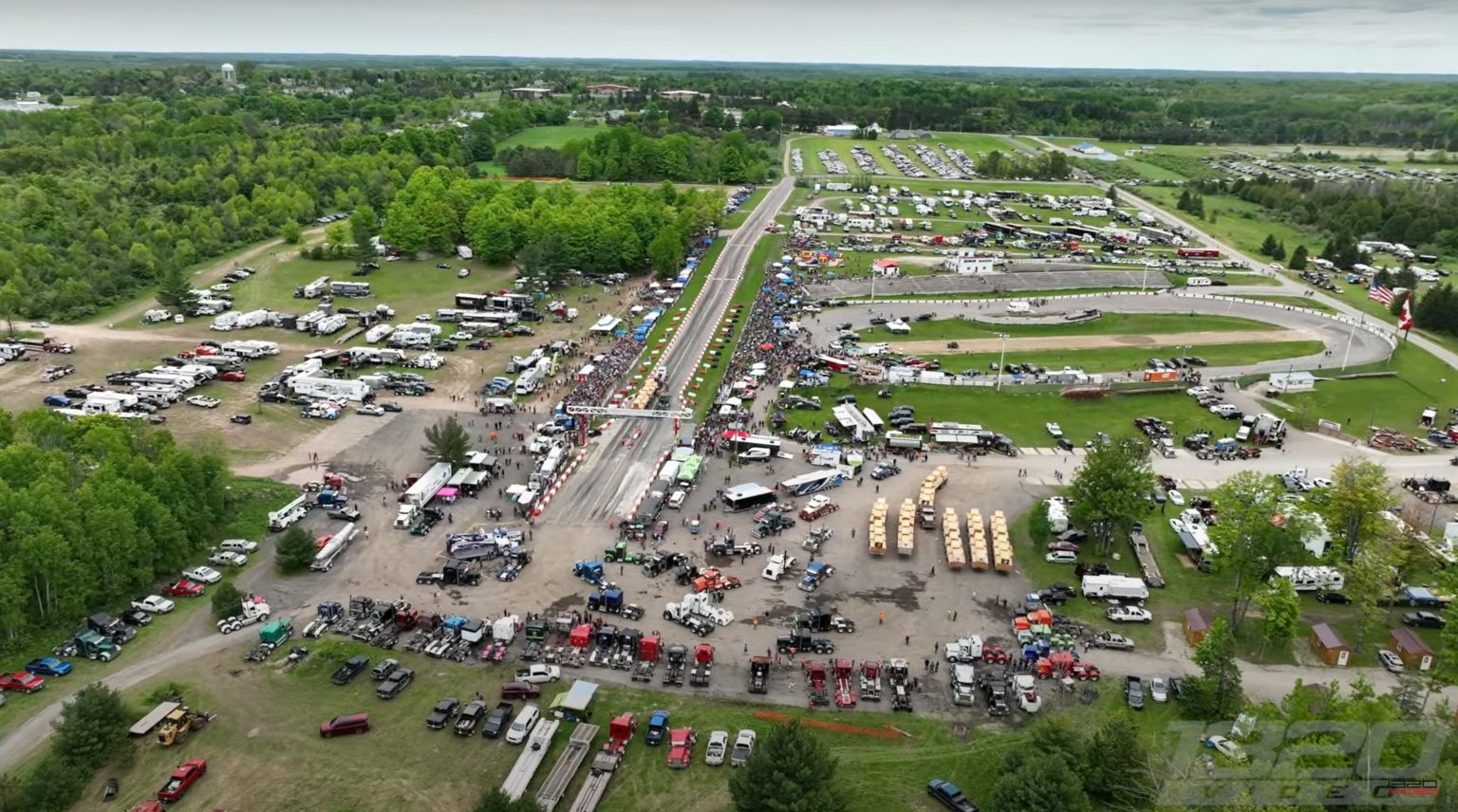 3,000 HP Semi Trucks Drag Racing with 120,000 Lbs Trailers Go From ...