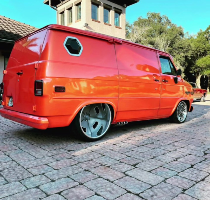 1973 Chevy Van Goes Custom-Crazy with Side-Piped Corvette Engine, 24 ...