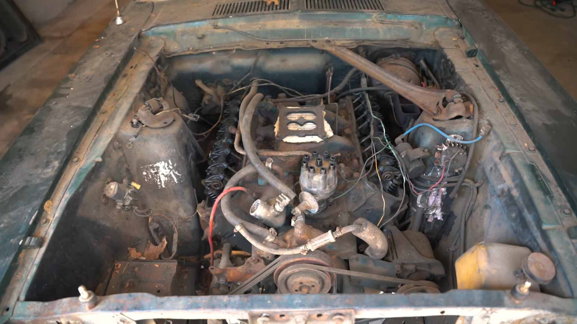 1968.5 Ford Mustang R-Code in "Steve McQueen Green" Found, Badly Needs ...