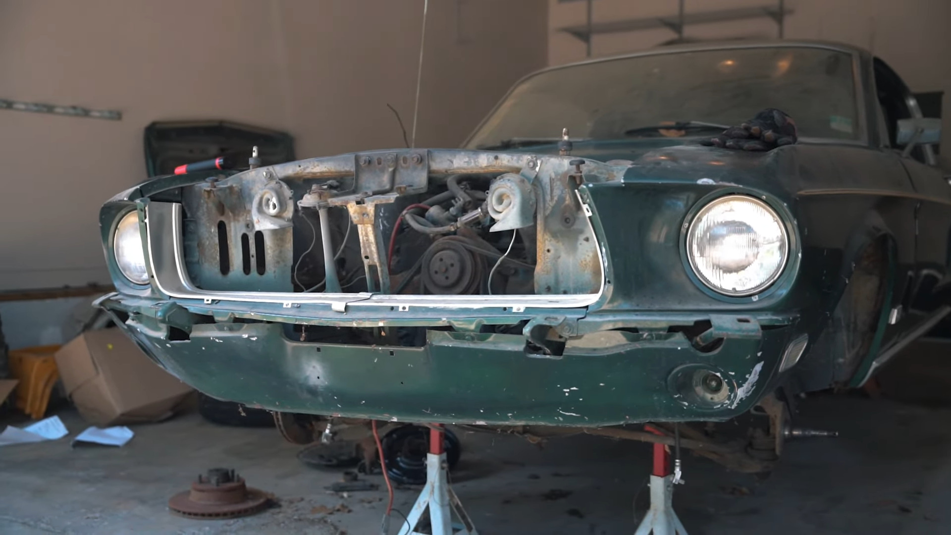 1968.5 Ford Mustang R-Code in "Steve McQueen Green" Found, Badly Needs ...