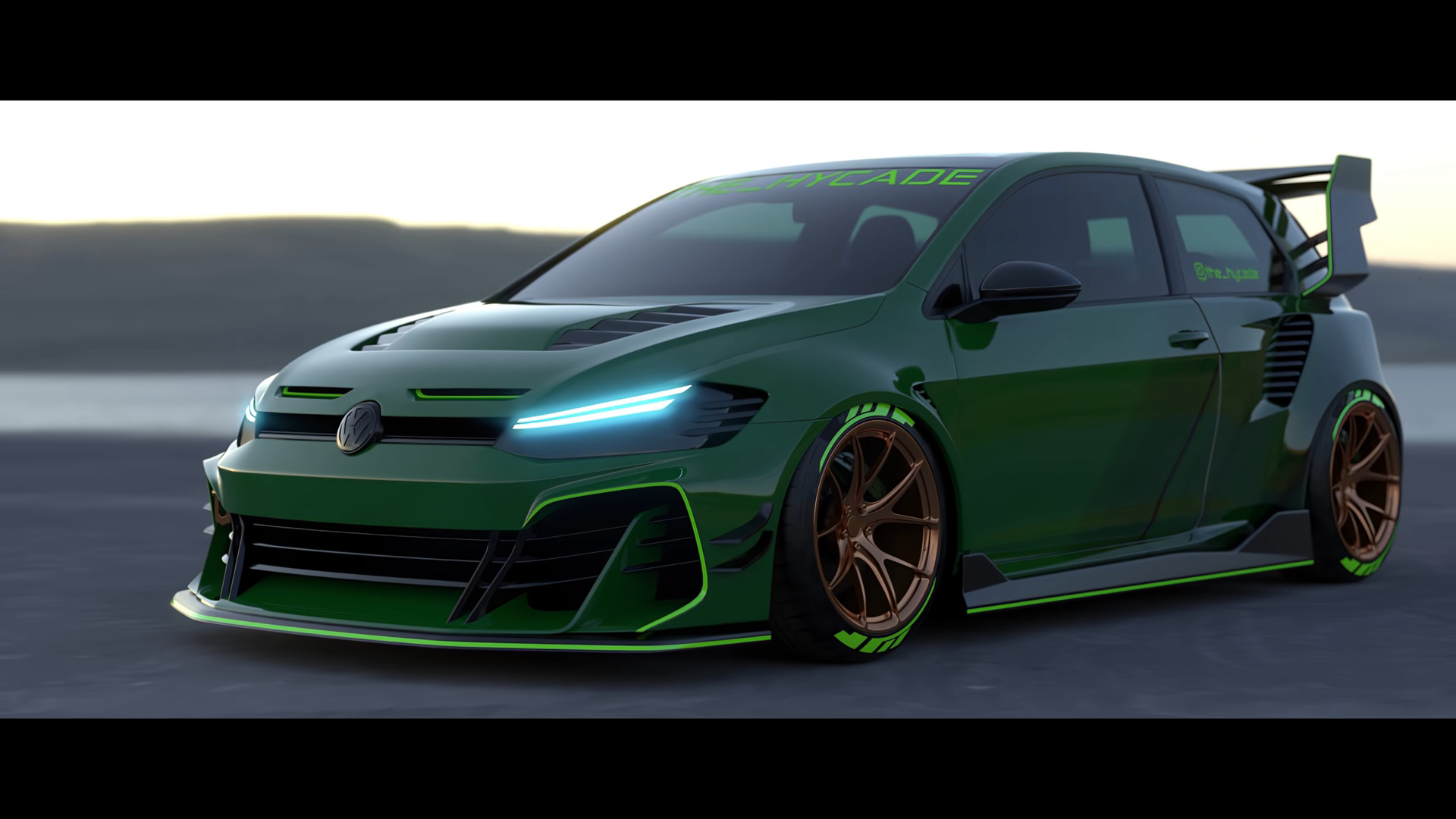 VW Golf 7 GTI "Hardcore Widebody" Is Hycade's Rendering Masterpiece