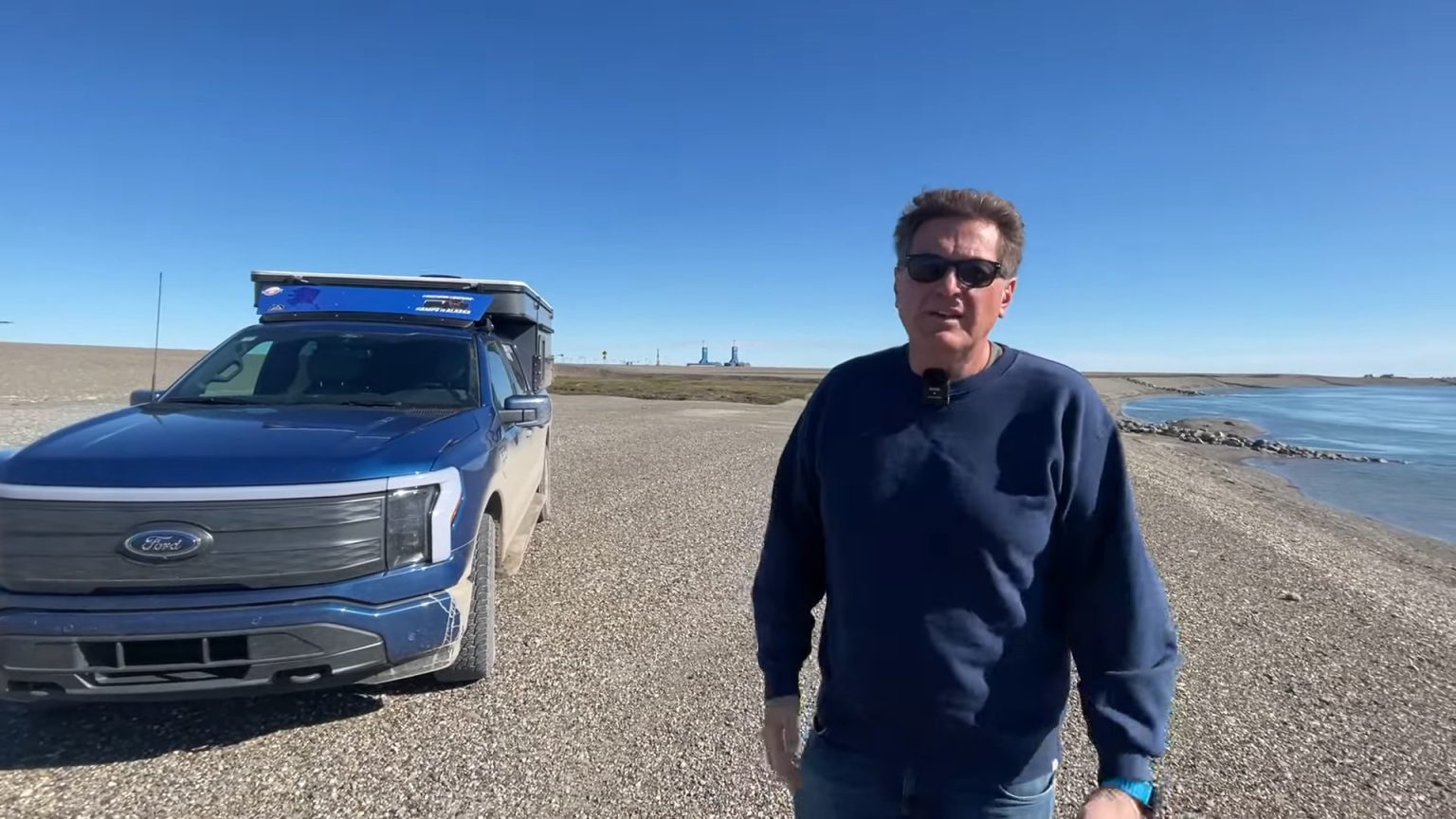 First Ford F-150 Lightning Driven to the Tip of Alaska, Camper Creates ...