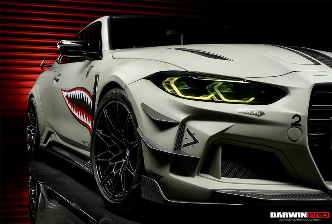 2022 BMW M4 Gets First Widebody Kit from DarwinPRO, Turns into Carbon Shark
