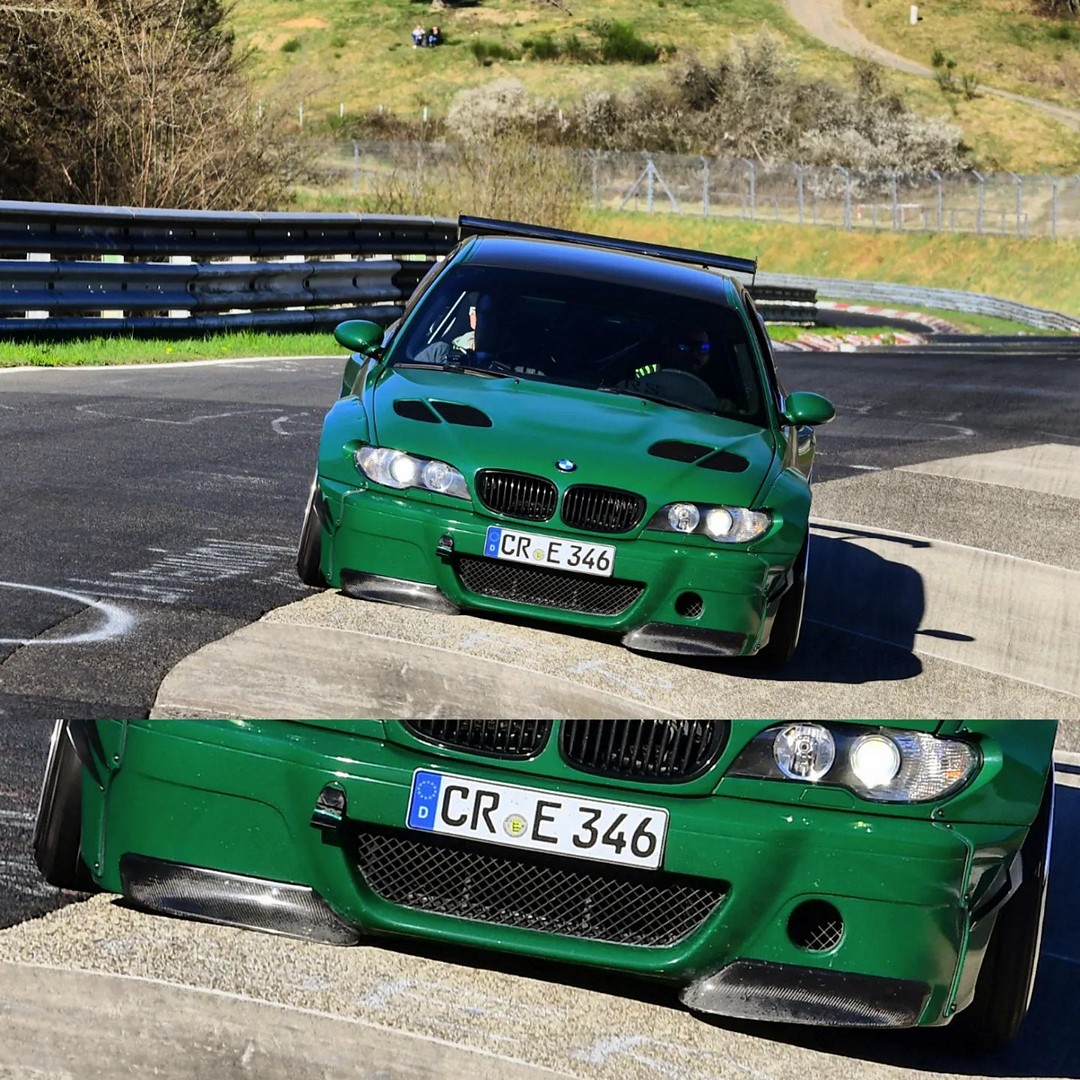 E46 BMW 330Ci With Pandem Widebody Is a Nurburgring Racer With M3 CSL Look