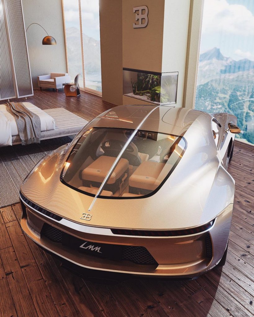 How About a New Bugatti Atlantic Concept Sitting in Your Penthouse Bedroom