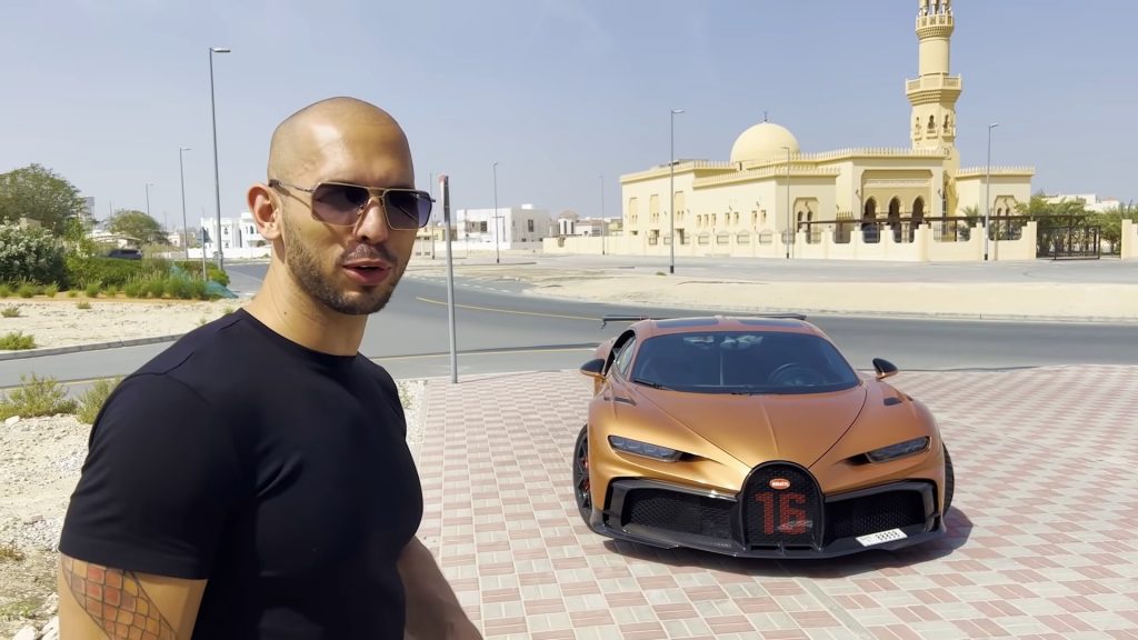 Gold Bugatti Chiron Pur Sport Is Andrew Tates 3 6 Million Flex
