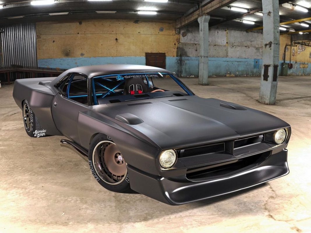 SpeedKore Tube Chassis Plymouth Cuda AAGT Concept Eats Its Porsches ...